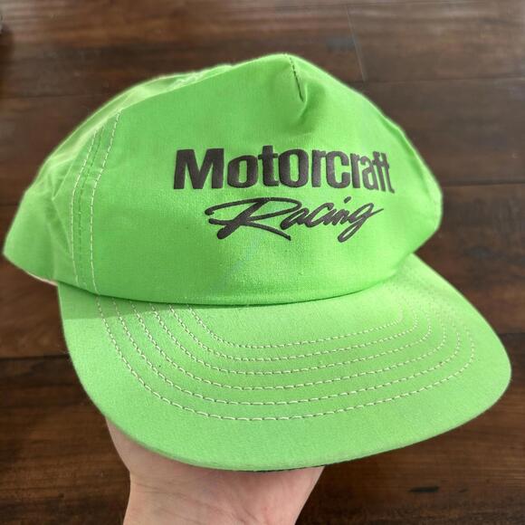 Accessories | Vintage Motorcraft Racing Snapback Neon Green Hat Made In ...